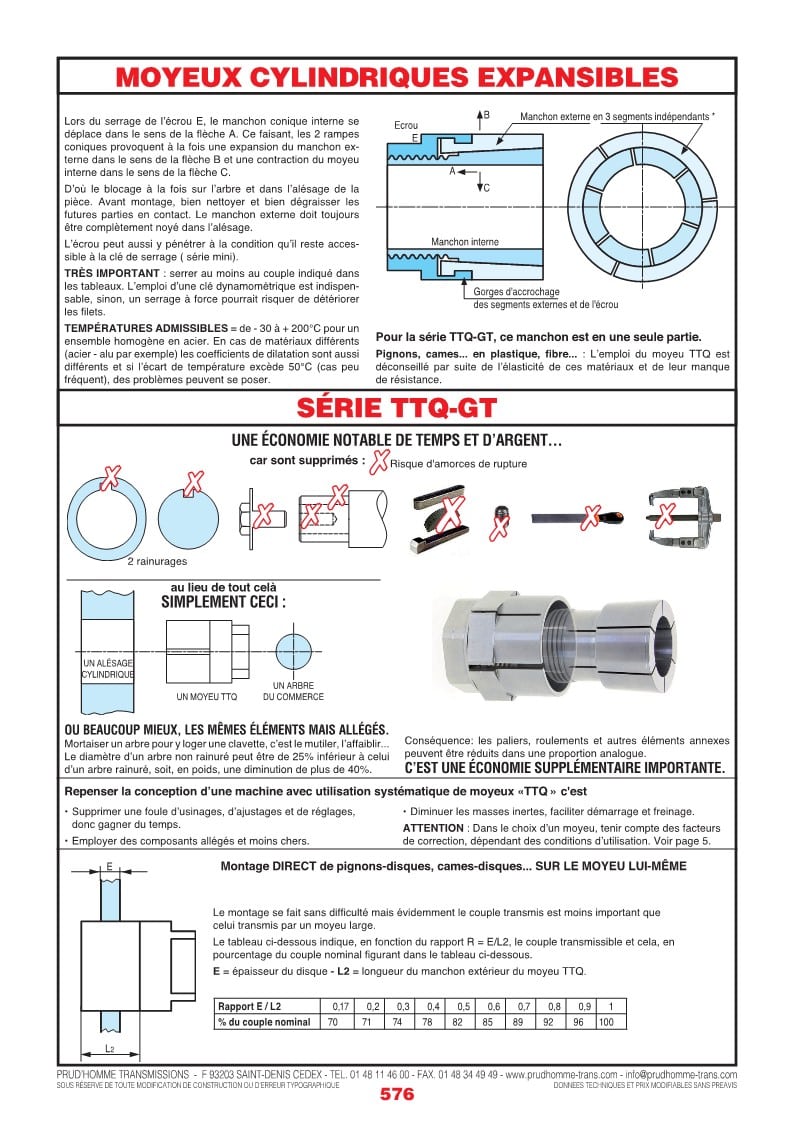 Page 576 - MOYEUX CYLINDRIQUES EXPANSIBLES & SÉRIE TTQ-GT - Prud'homme ...